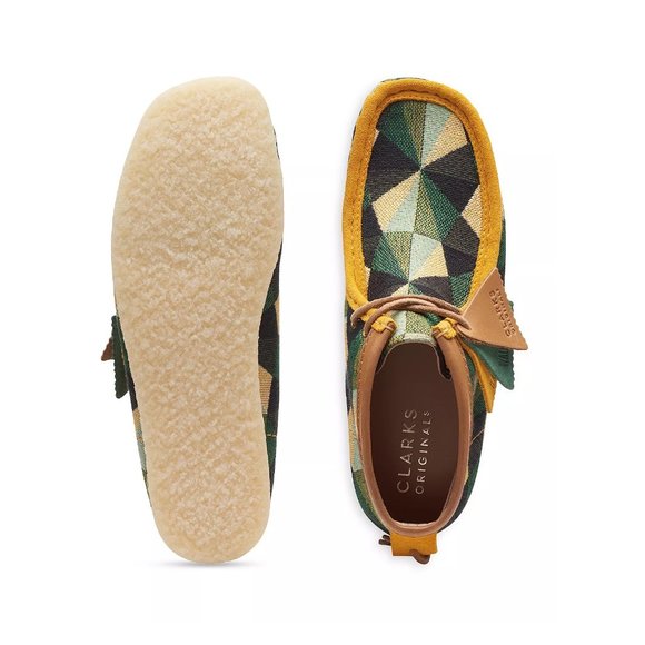 Clarks | Shoes | Clarks Originals Mens Wallabee Boot Geometric Canvas ...